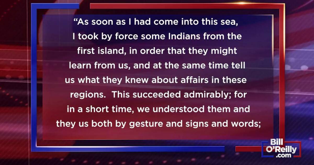 The Truth About Christopher Columbus | Bill O’Reilly – The First TV