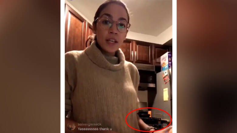 THE HORROR! Pics Surface Showing AOC Cooking with Gas Stove – The First TV